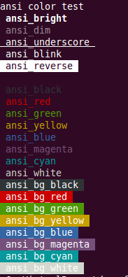 터미널 컬러 로그 메시지 출력 팁 ANSI Color