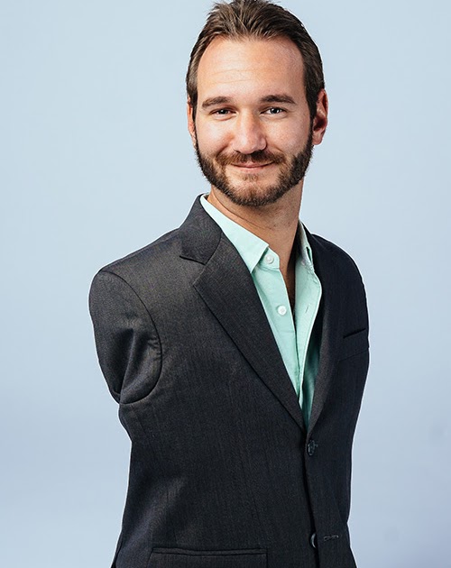 Nick Vujicic: A man without arms and legs.