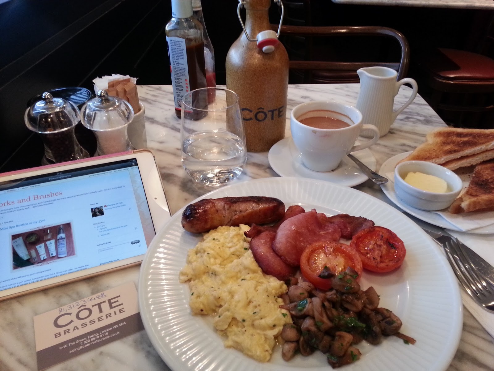 Foodie Friday #6 : Breakfasts at Carluccio's and Cote Brasserie