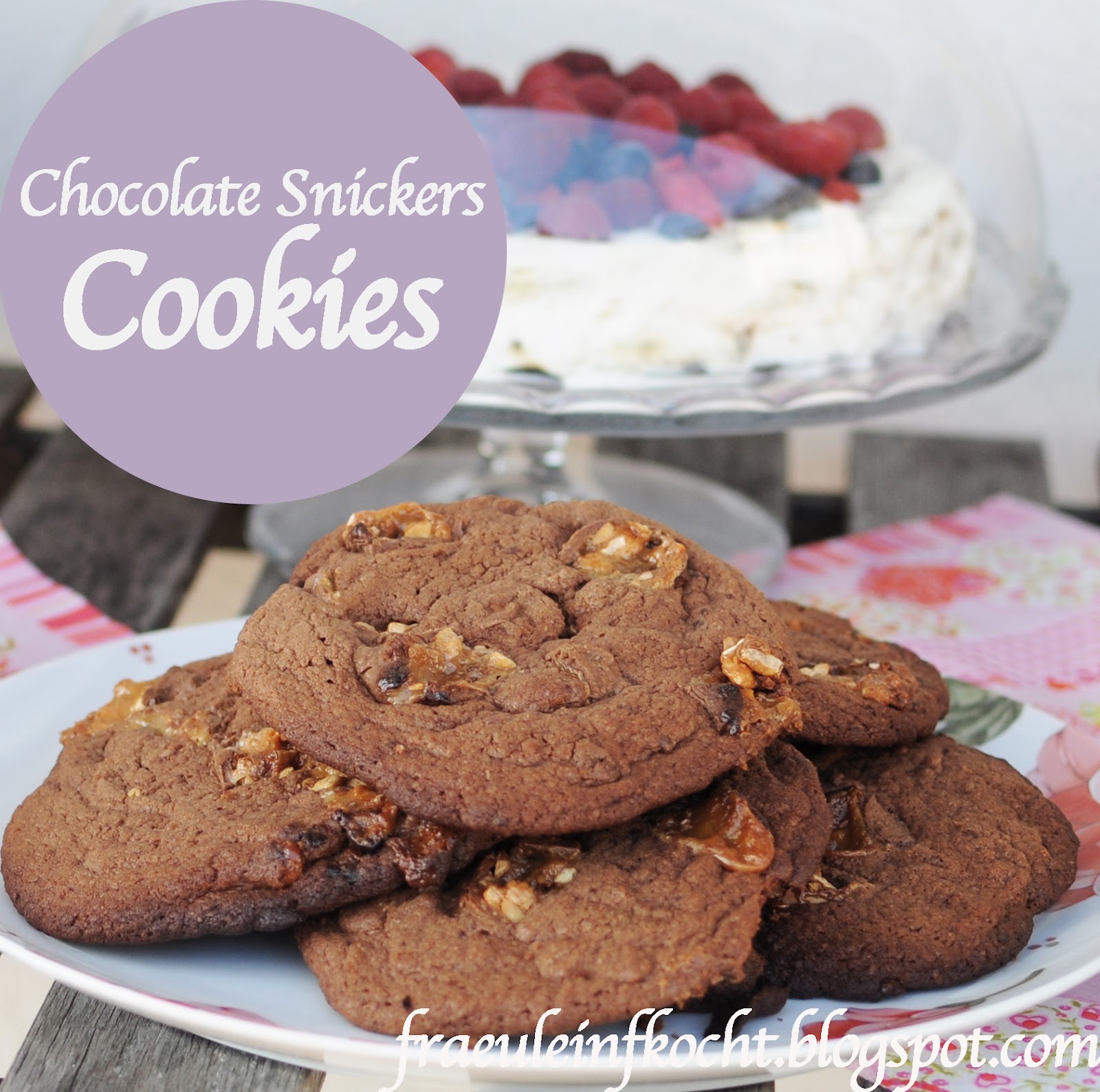 Fräulein F. kocht: Chocolate Snickers Cookies