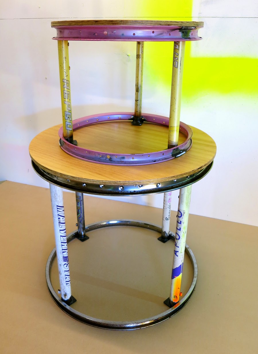 WILD MOTION: UPCYCLED BICYCLE FRAME STOOLS