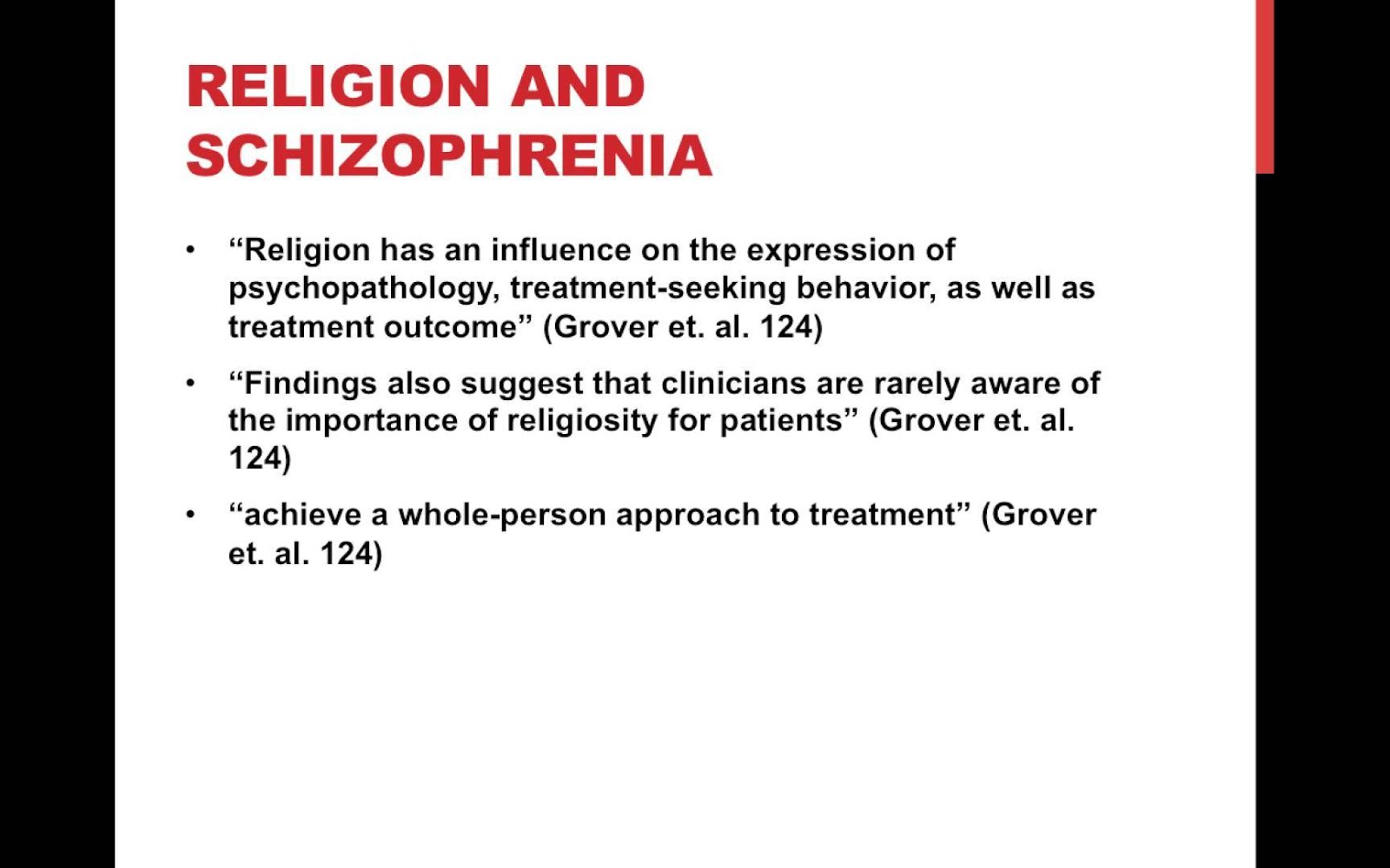 Religion and schizophrenia