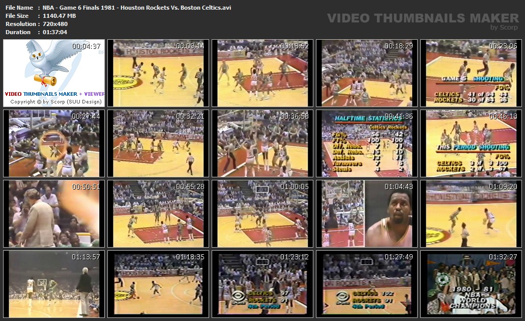 NBA Classic Games: NBA Finals 1981 Celtics-Rockets