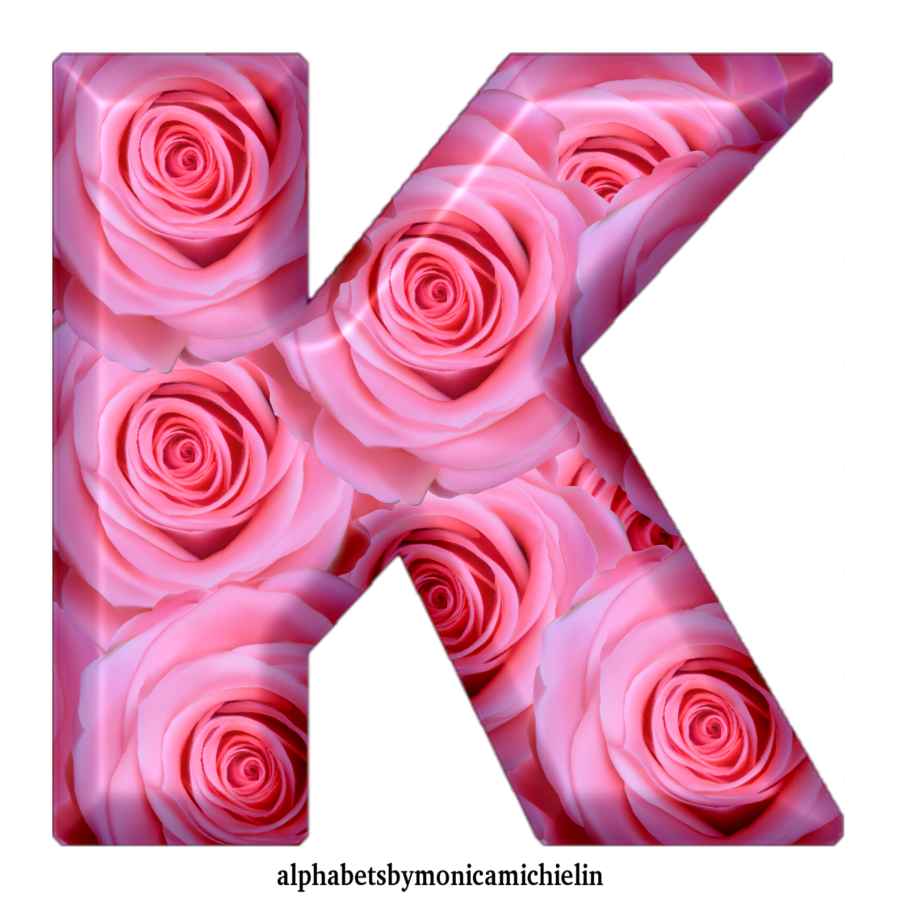M. Michielin Alphabets: PINK ROSE ALPHABET ARIAL LETTER, NUMBERS PNG ...