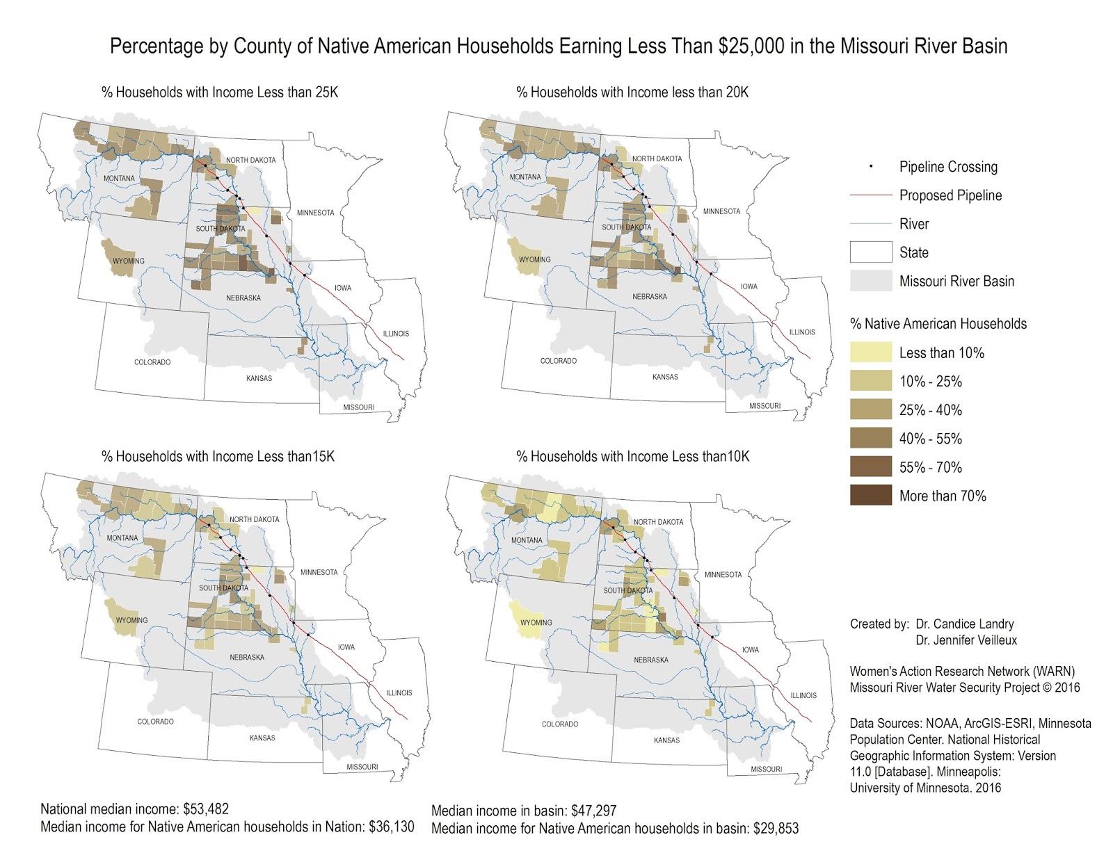 The Way of Water: Income Maps of the Native Americans Living in the ...