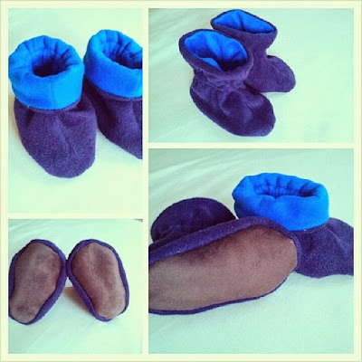 h.appel: DIY Fleece Slippers