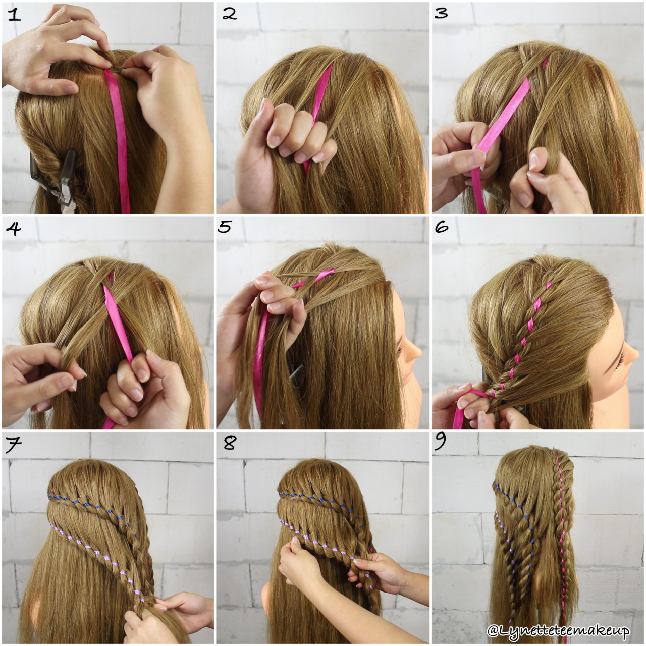 Triple Four Strand With Ribbon Braid | Lynette Tee | Makeup Beauty Blog ...