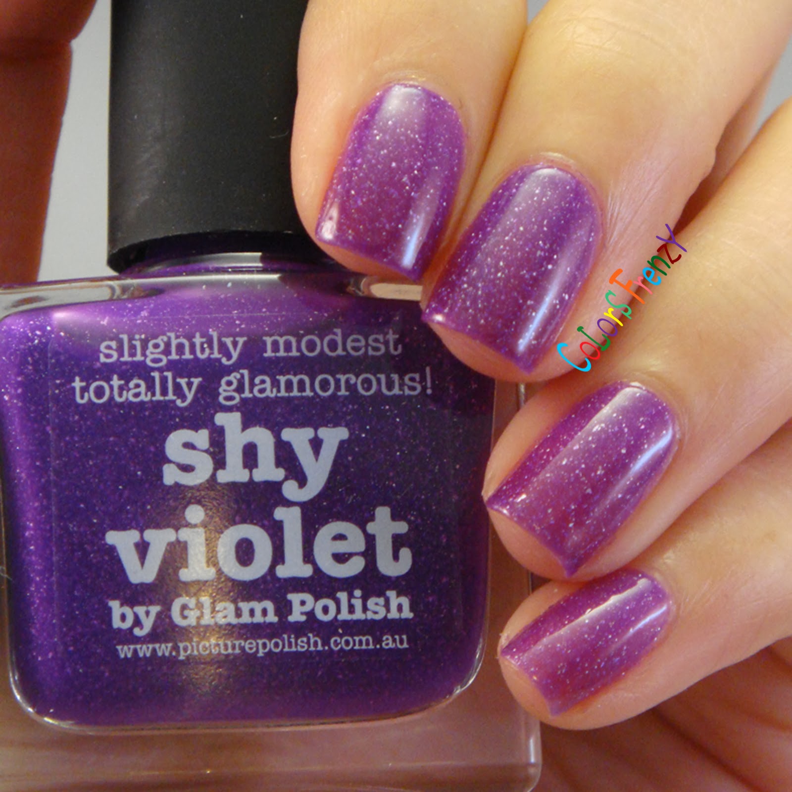 Colors Frenzy: NOTD: piCture pOlish Shy Violet