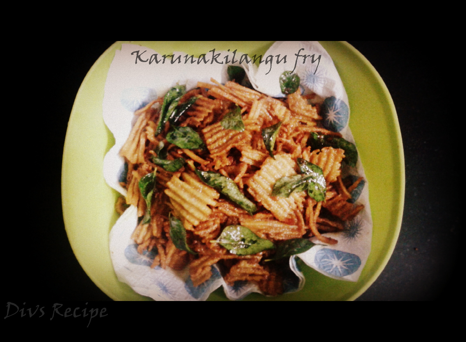 Crispy Karunai Kilangu / Elephant Yam / Senai Fry