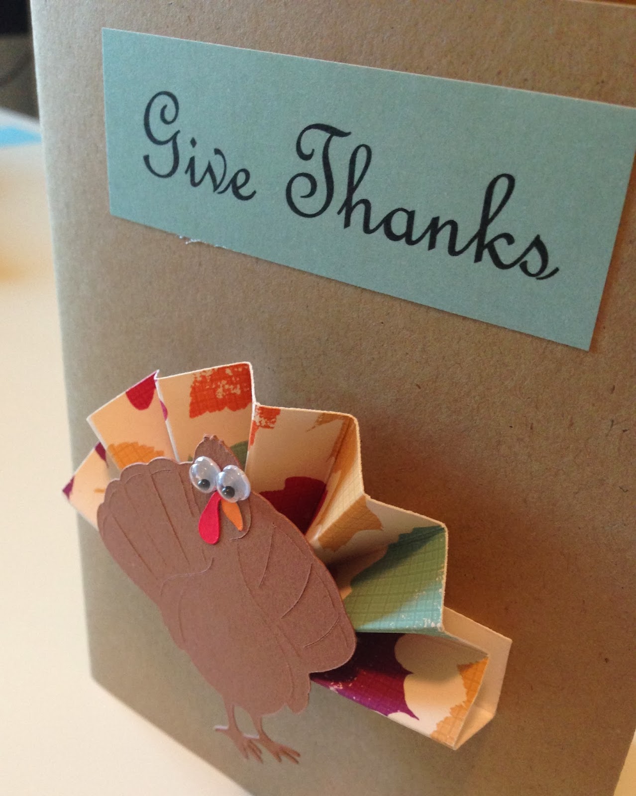 Our Hobby House: Thanksgiving Turkey Card