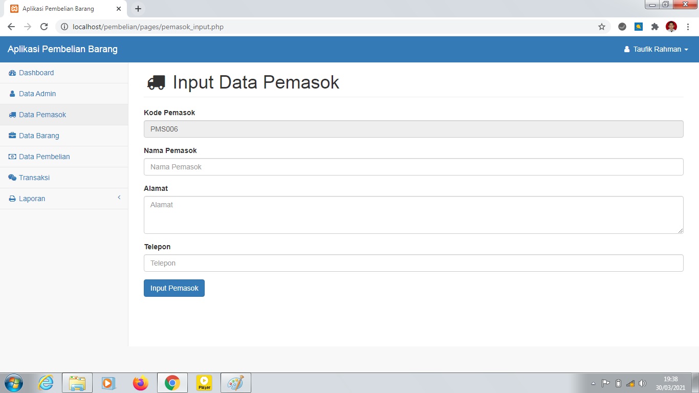 Aplikasi Pembelian Barang Berbasis Web Menggunakan PHP dan Mysql
