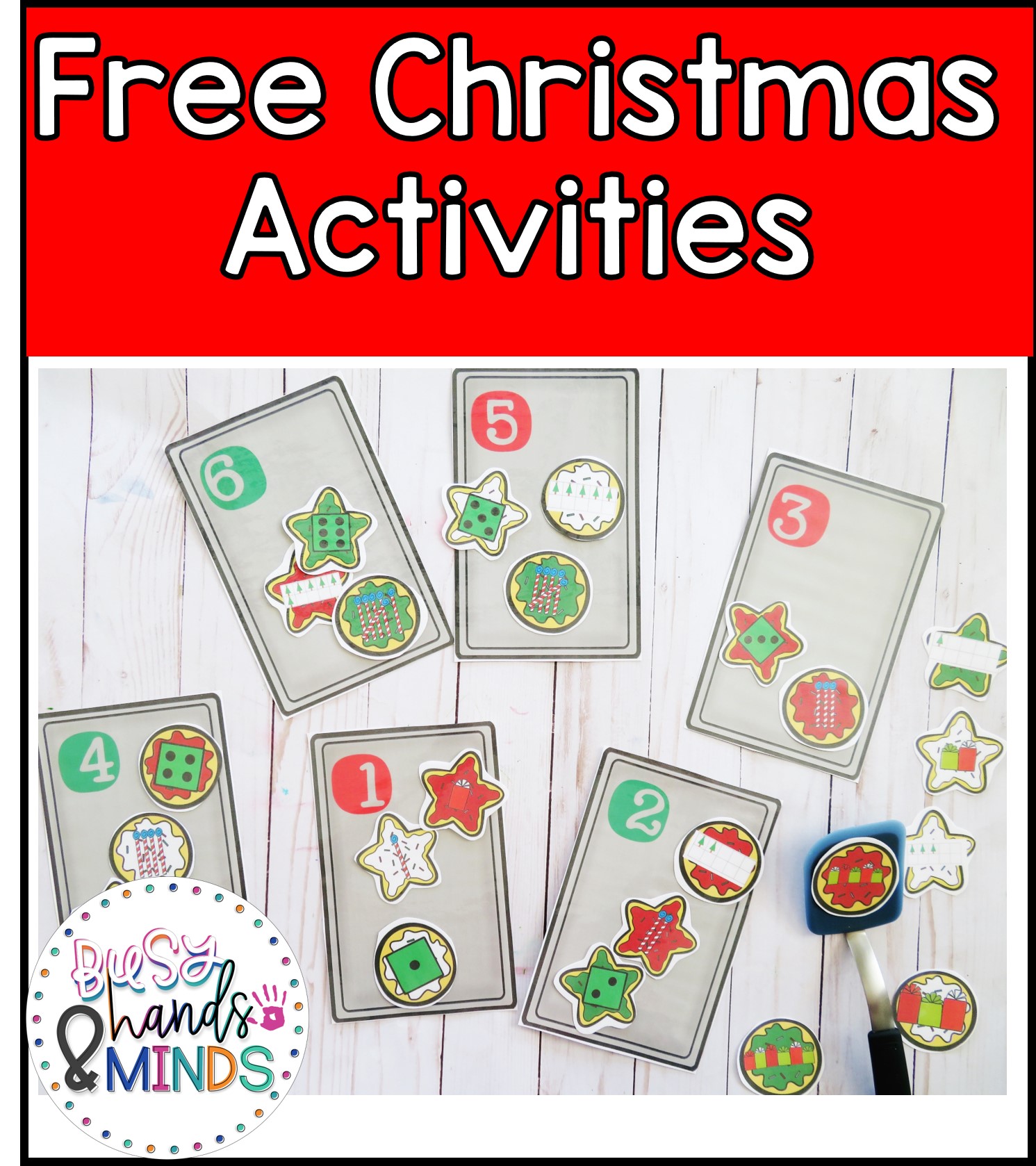Christmas ABC Countdown- FREE- Preschool Pack | Busy Hands and Minds