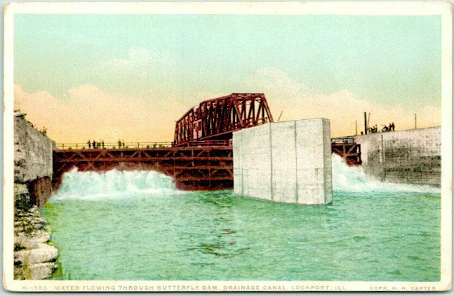 Industrial History: MWRD: Butterfly Dam in the Chicago Sanitary and ...