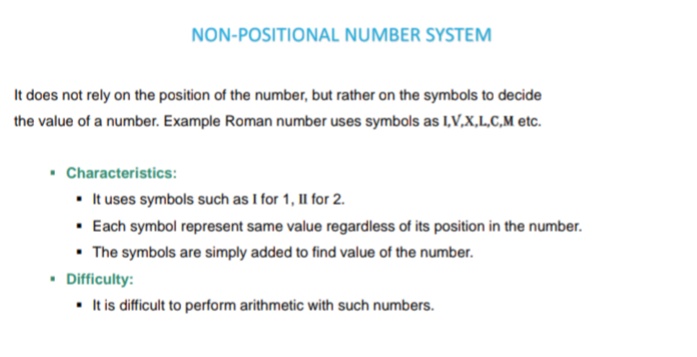 Number Systems - Logical Organisation Of Computer