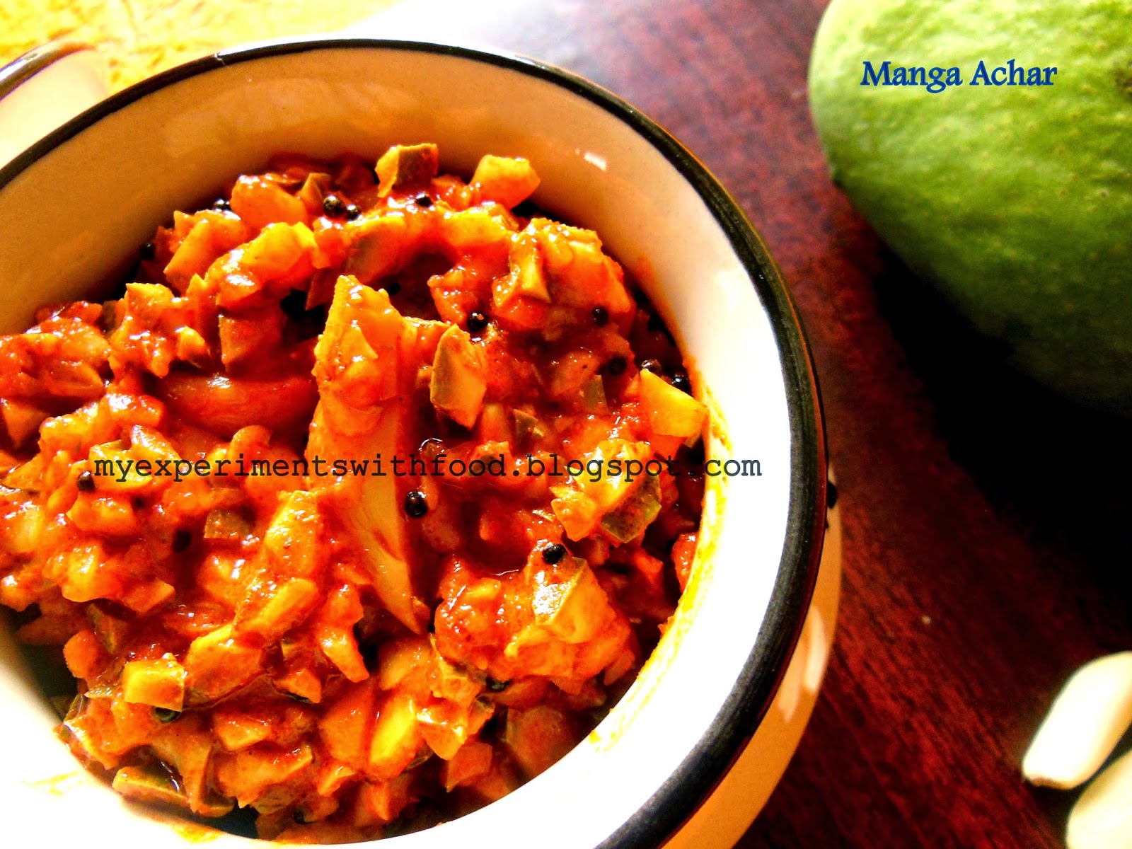 My Experiments With Food: Nadan Manga Achar/ Kerala Style Mango Pickle