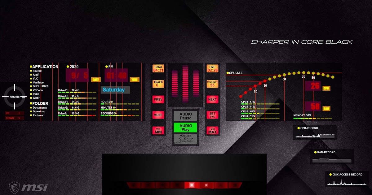 GUNPLA-Linux: Rainmeter Knight2000 K.I.T.T