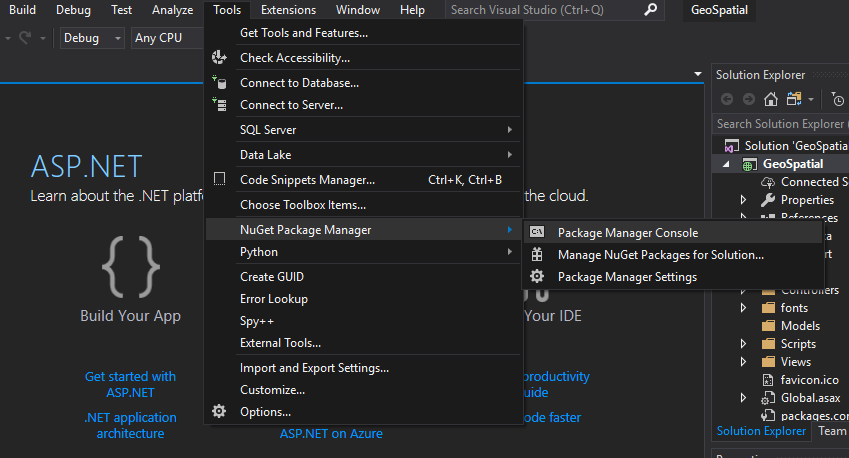 Using Geospatial Data With Microsoft Asp Mvc Web Applications And