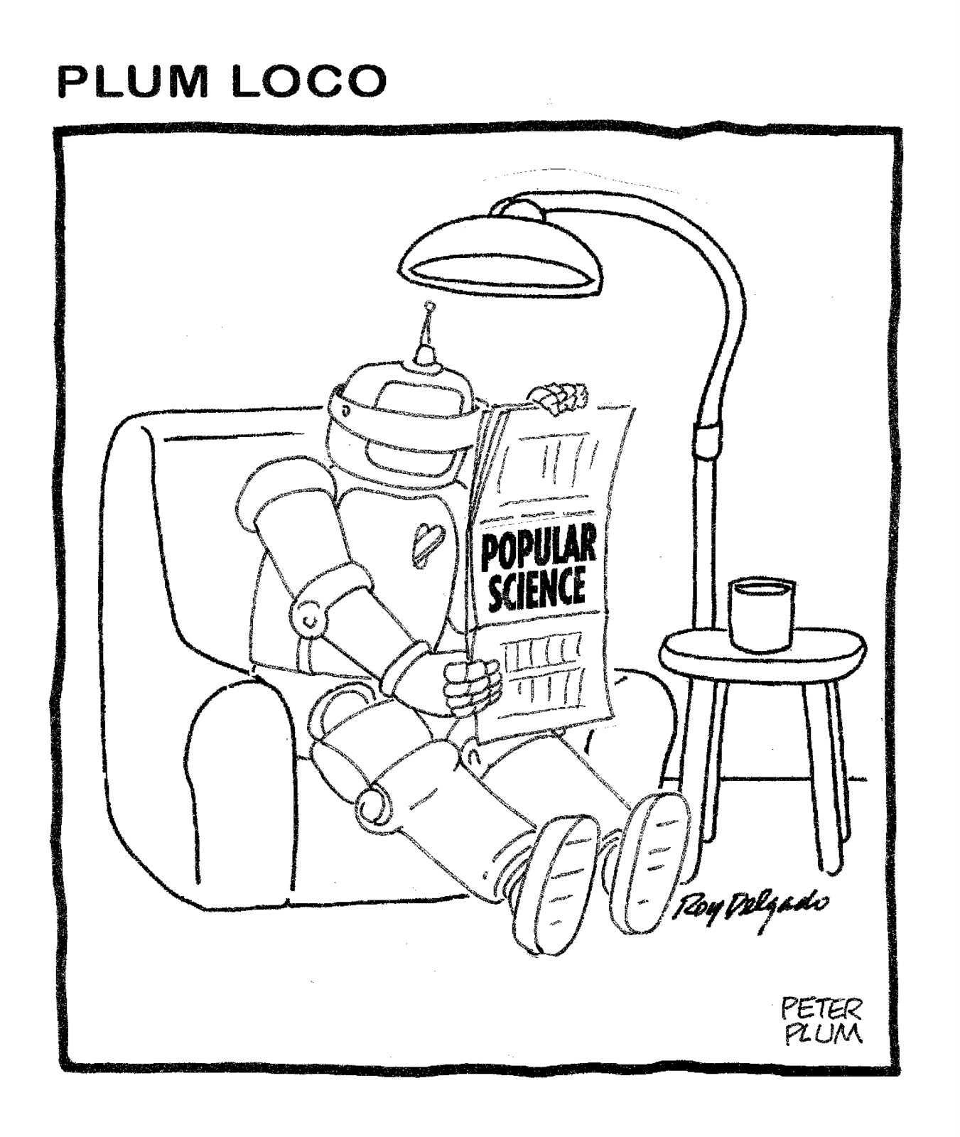 Plum Loco - Roy Delgado: Plum Loco cartoon - Roy Delgado aka Peter Plum