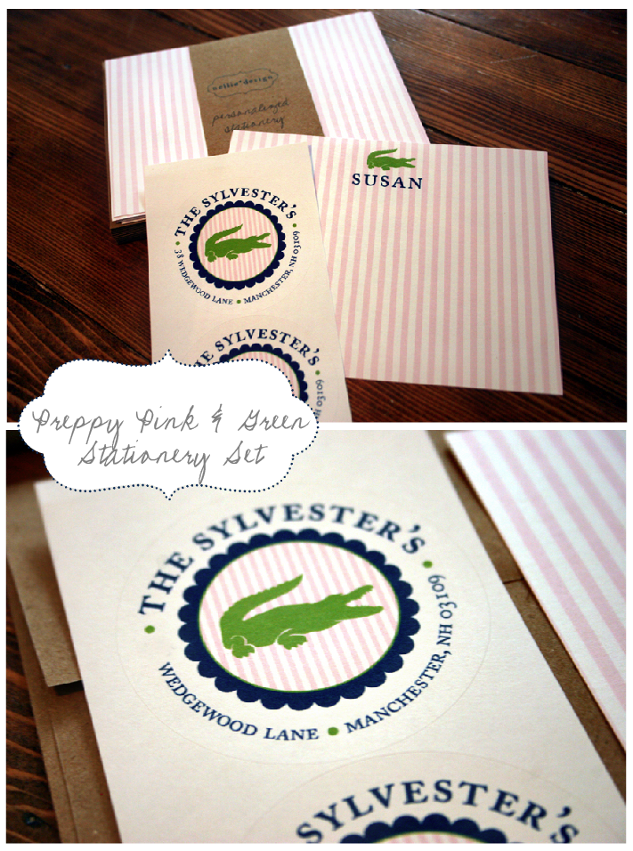 Nellie Design: Customer Approved! Seersucker Stationery