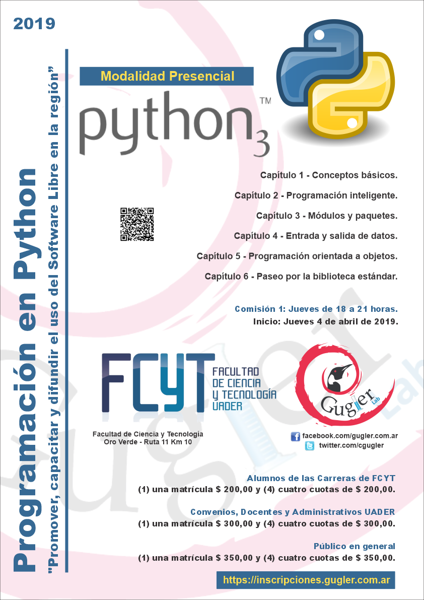 Emanuel Goette, alias Crespo: No te inscribiste en los cursos de Gugler? que esperas??
