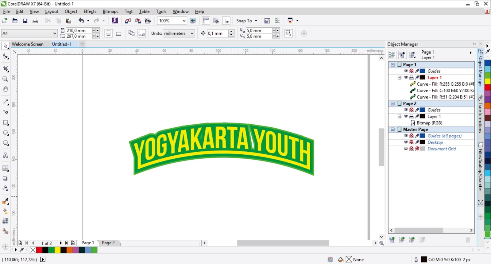 Cara Membuat Outline Pada Text di Corel Draw