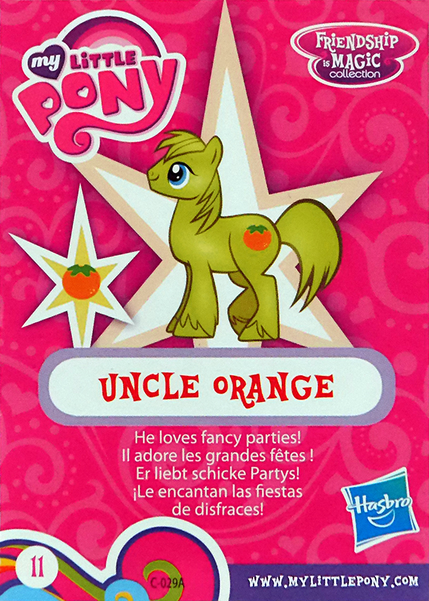 MLP Mosely Orange Blind Bag Cards | MLP Merch