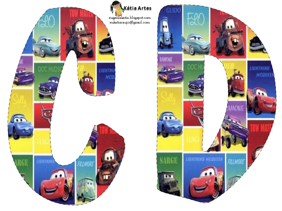 Alfabeto de Cars. - Oh my Alfabetos!