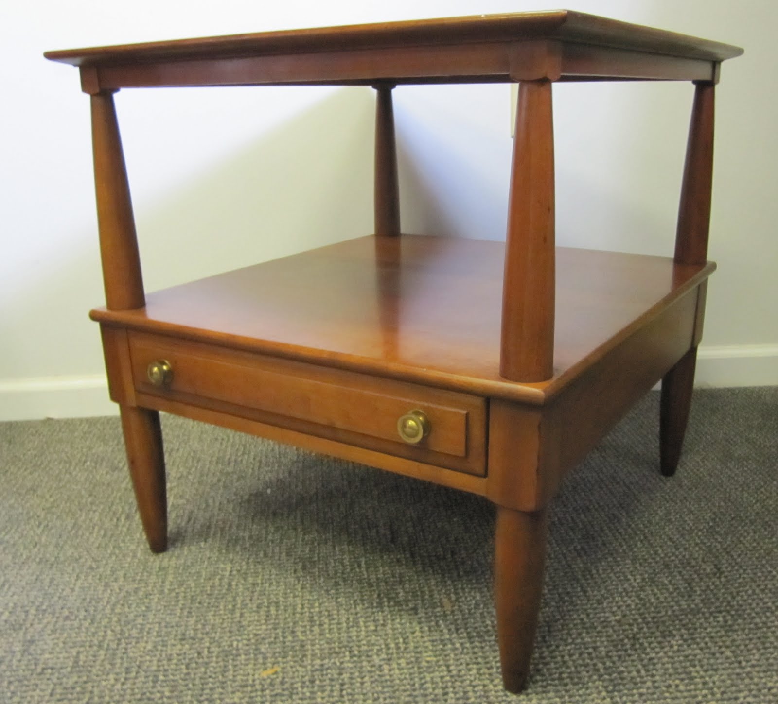 30 WEST VINTAGE and MODERN: Danish Modern End tables Pair 175.00