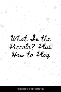 What Is the Piccolo? Plus How to Play - Piccolo Perfection