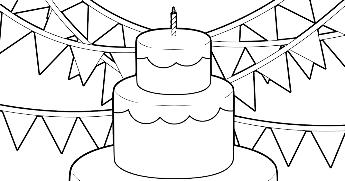 King Cake Coloring Sheet Coloring Pages