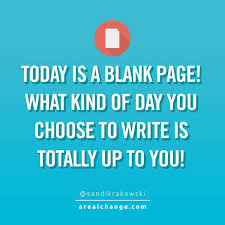 365 Days to a Beautiful Life: Day 42 - A blank page