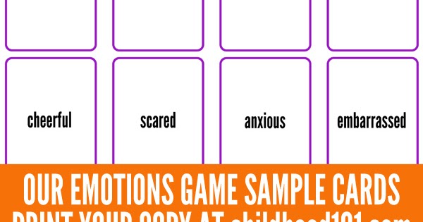 Teacher Neidinha Franca: Emotions Printable Card Game