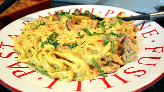 52 Ways to Cook: Creamy Lemon Fettuccine Alfredo with Ham - 52 ...