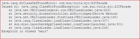 Eclipse error: Could not find or load main class com.sun.tools.internal ...