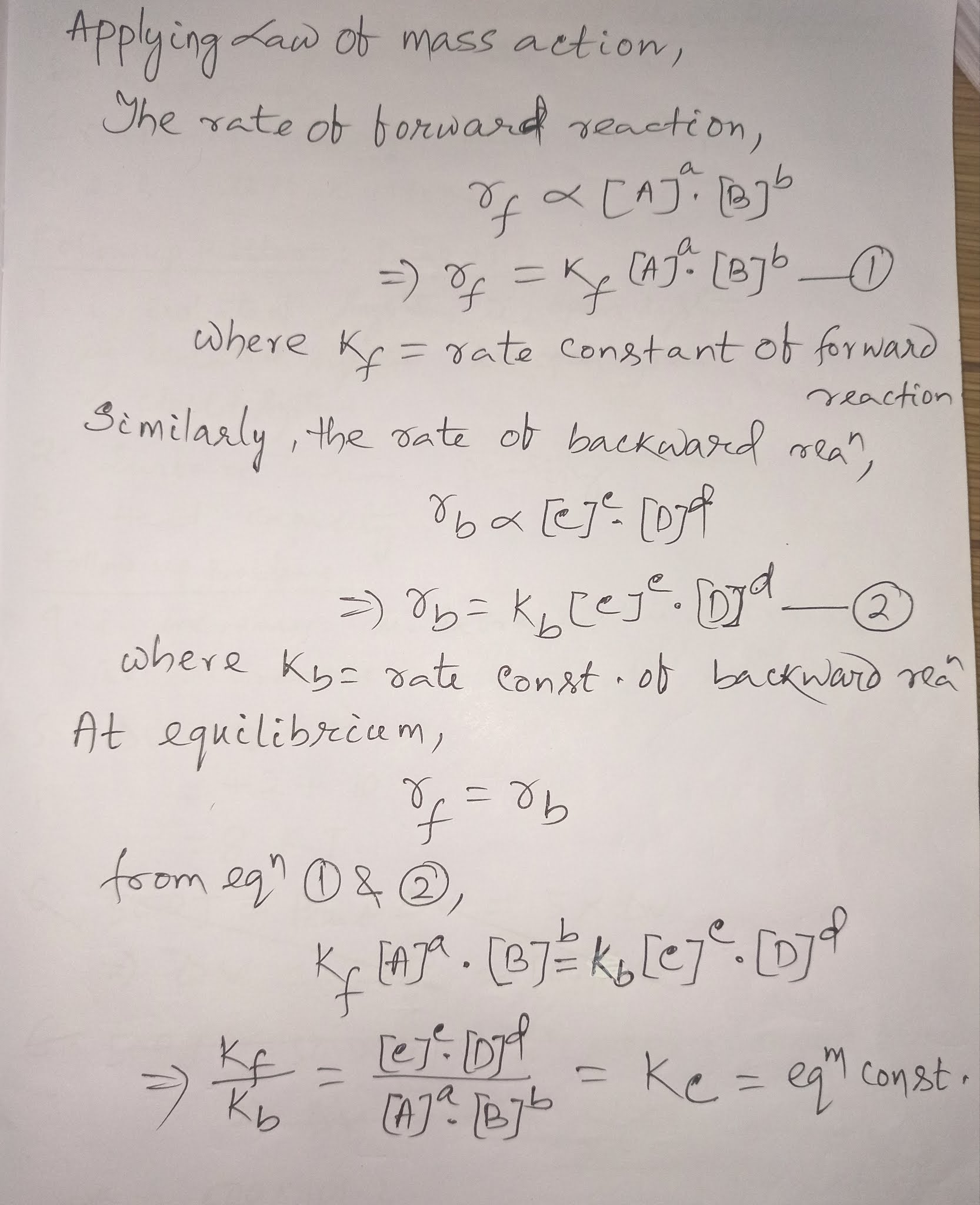 Chemical Equilibrium Equilibrium Constant Reaction Quotient And