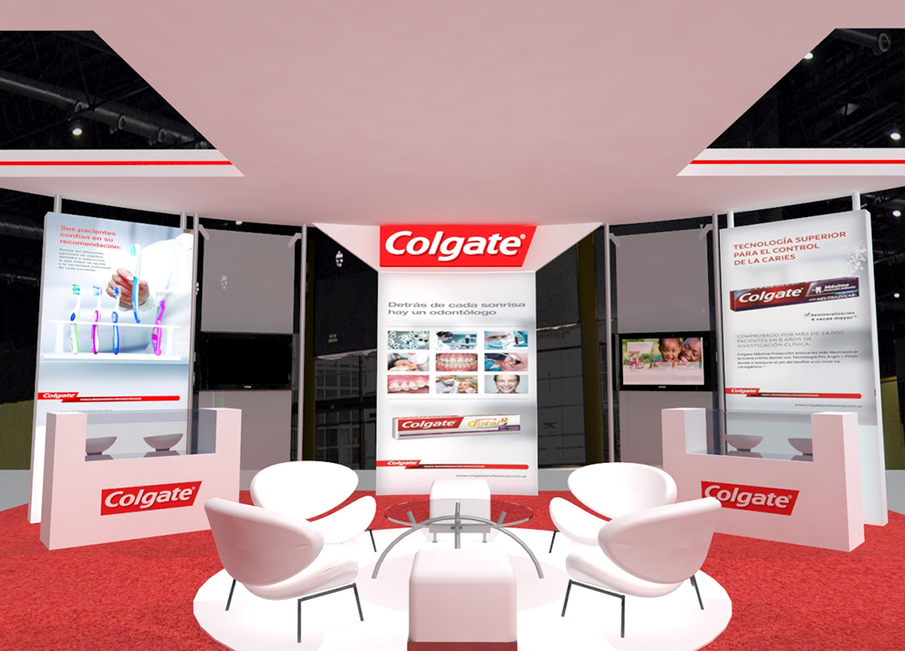 JVP Designs: RENDERIZADO STAND PARA COLGATE