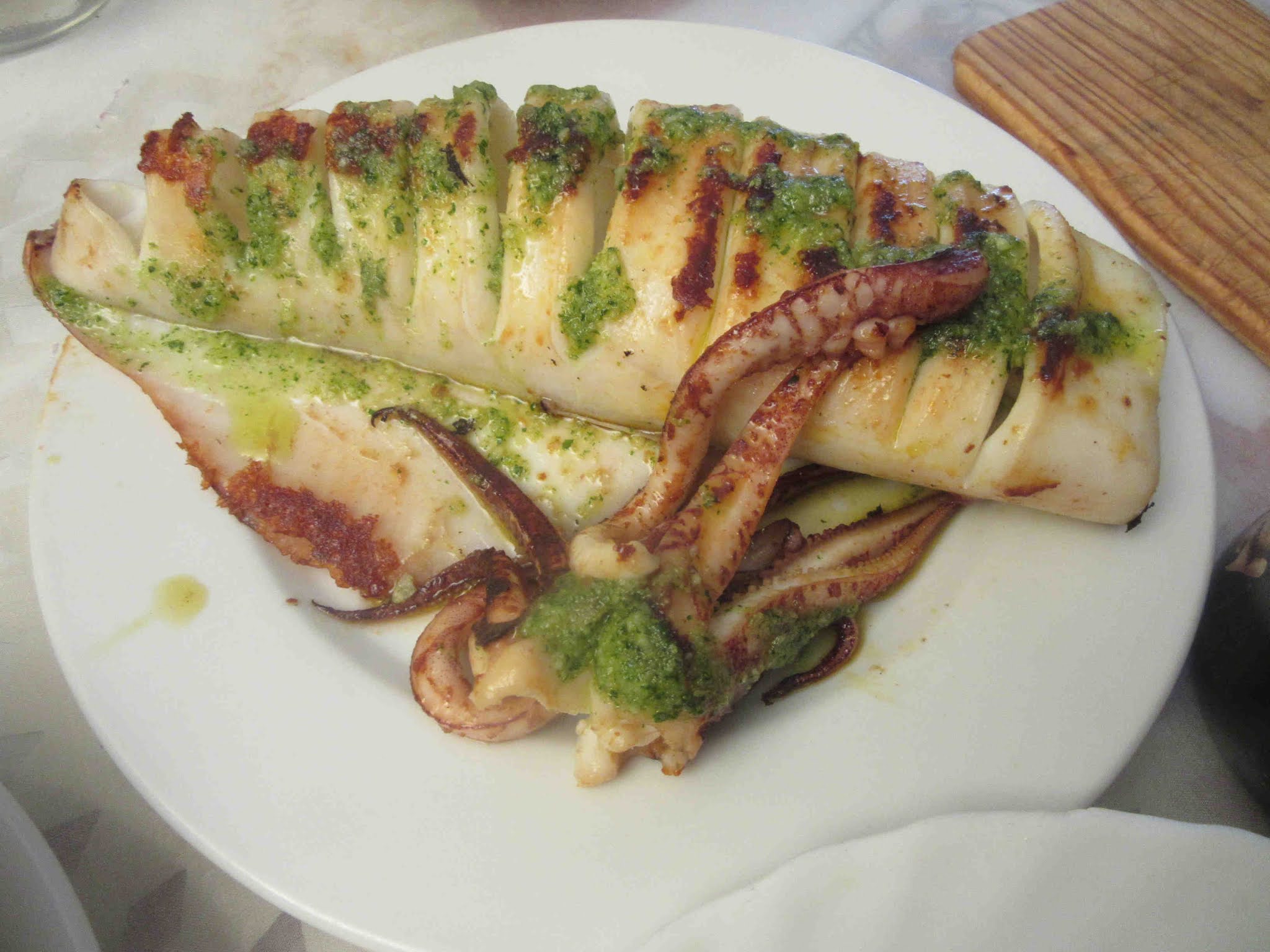 Culinaria y otras cosas: Calamar plancha grande