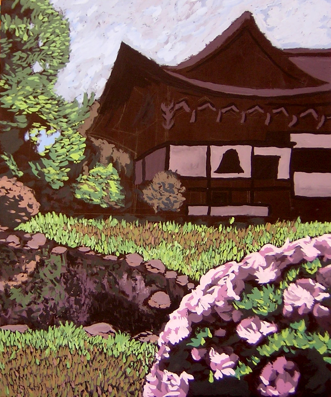 GAMA CÁLIDA APLICADA A UN CUADRO.