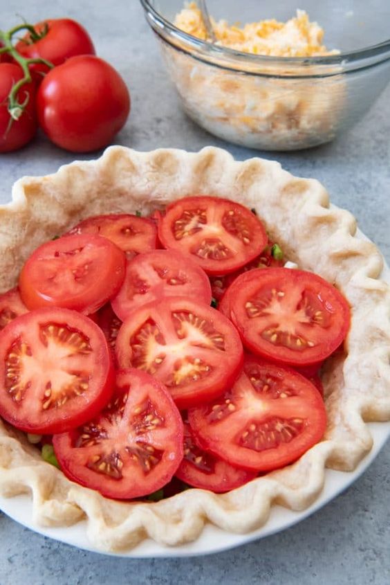 Alabama Tomato Pie - Delicious Dessert Mom