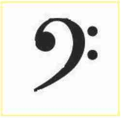 Tanda Kunci F ( Clef F ) - SEKITAR MUSIK