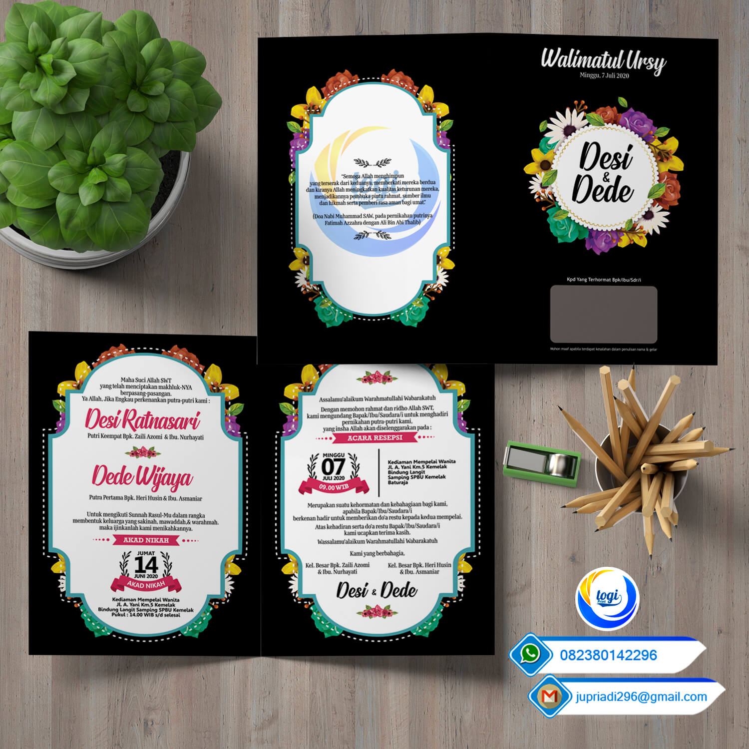 100 Download Template Desain Undangan Pernikahan Custome Elegan Cdr ...