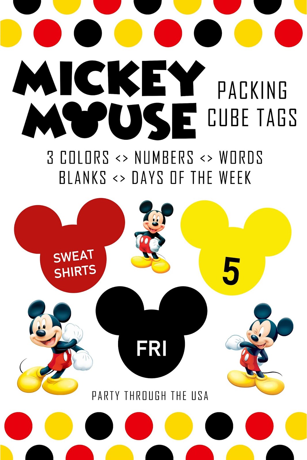 Mickey Luggage Tags
