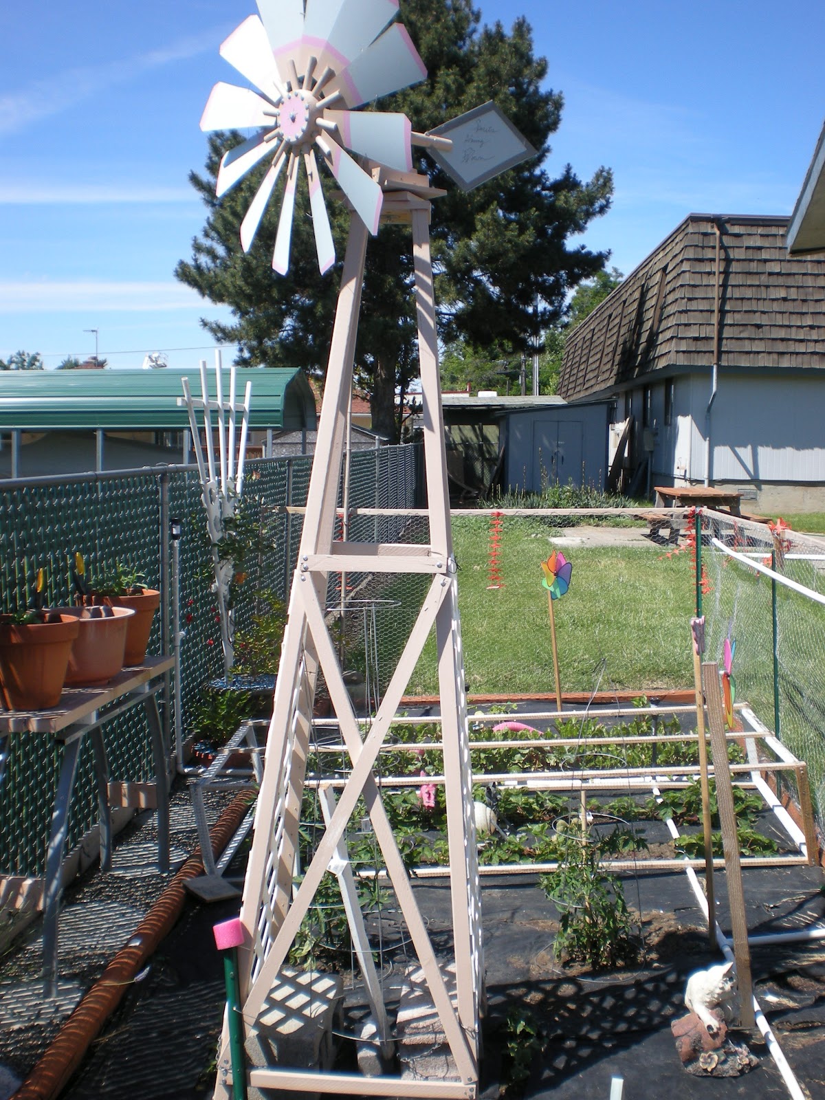 Travel and Creativity Blog: Windmill from reused materials