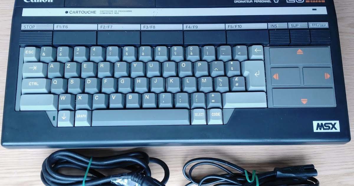 Retro Ordenadores Orty: Ordenador Canon V-20 (teclado "azerty") (MSX ...