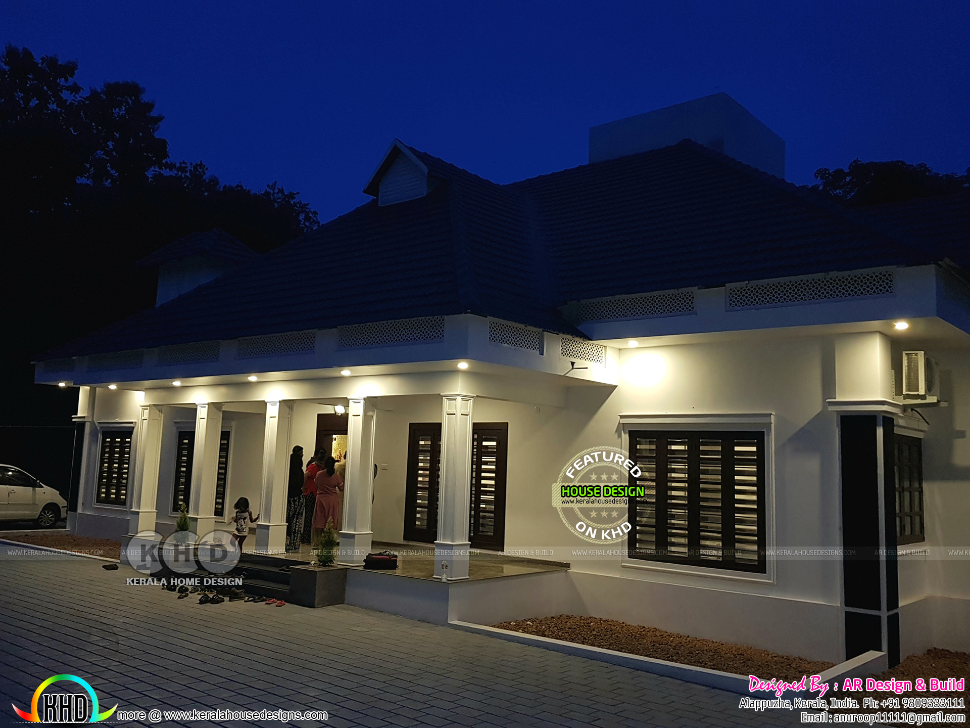 Work finished stunning single floor home - Kerala Home Design and Floor ...