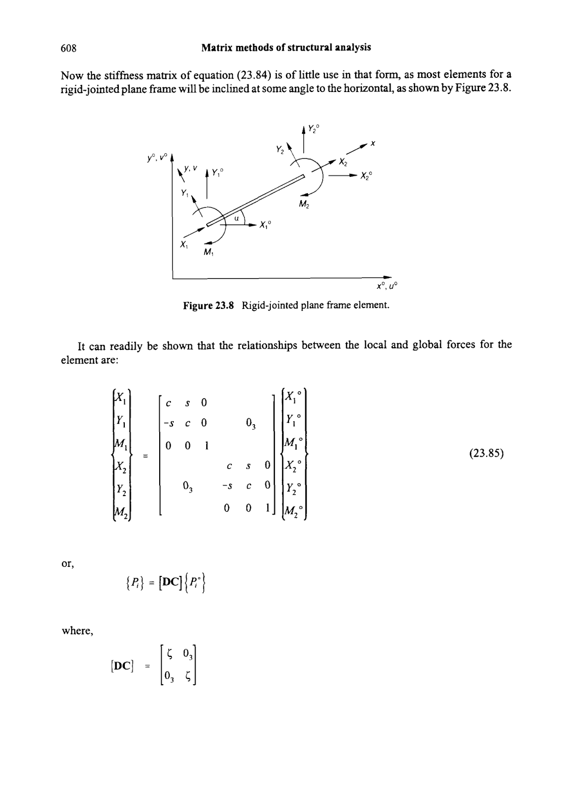 Matrix methods of structural analysis
