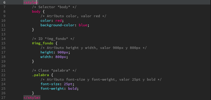Mi instinto ofimático: Etiqueta style y CSS
