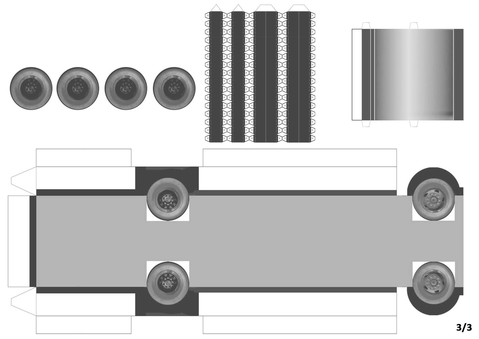 DreamCarsPro: DIY Thomas International 3800 School Bus Paper Model