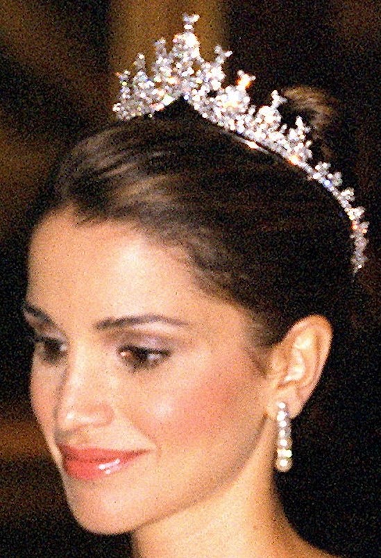 Tiara Mania: Queen Rania of Jordan's Diamond Floral Tiara