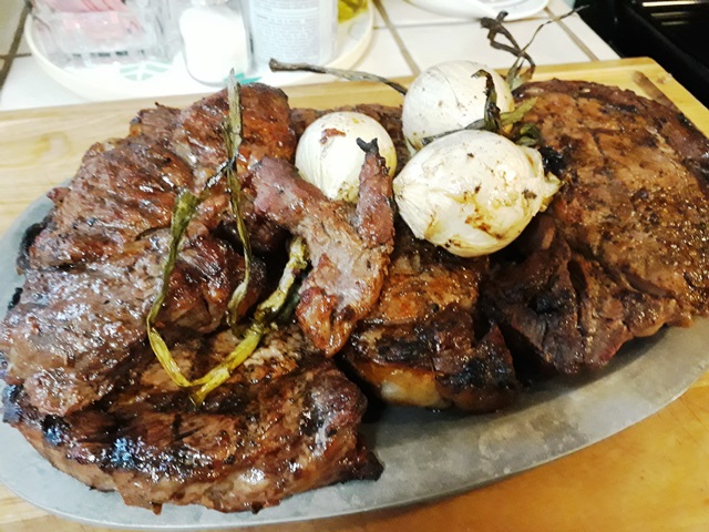 The World on Wheels: DINNER TIME! Mexican Style Rib Eye Steak